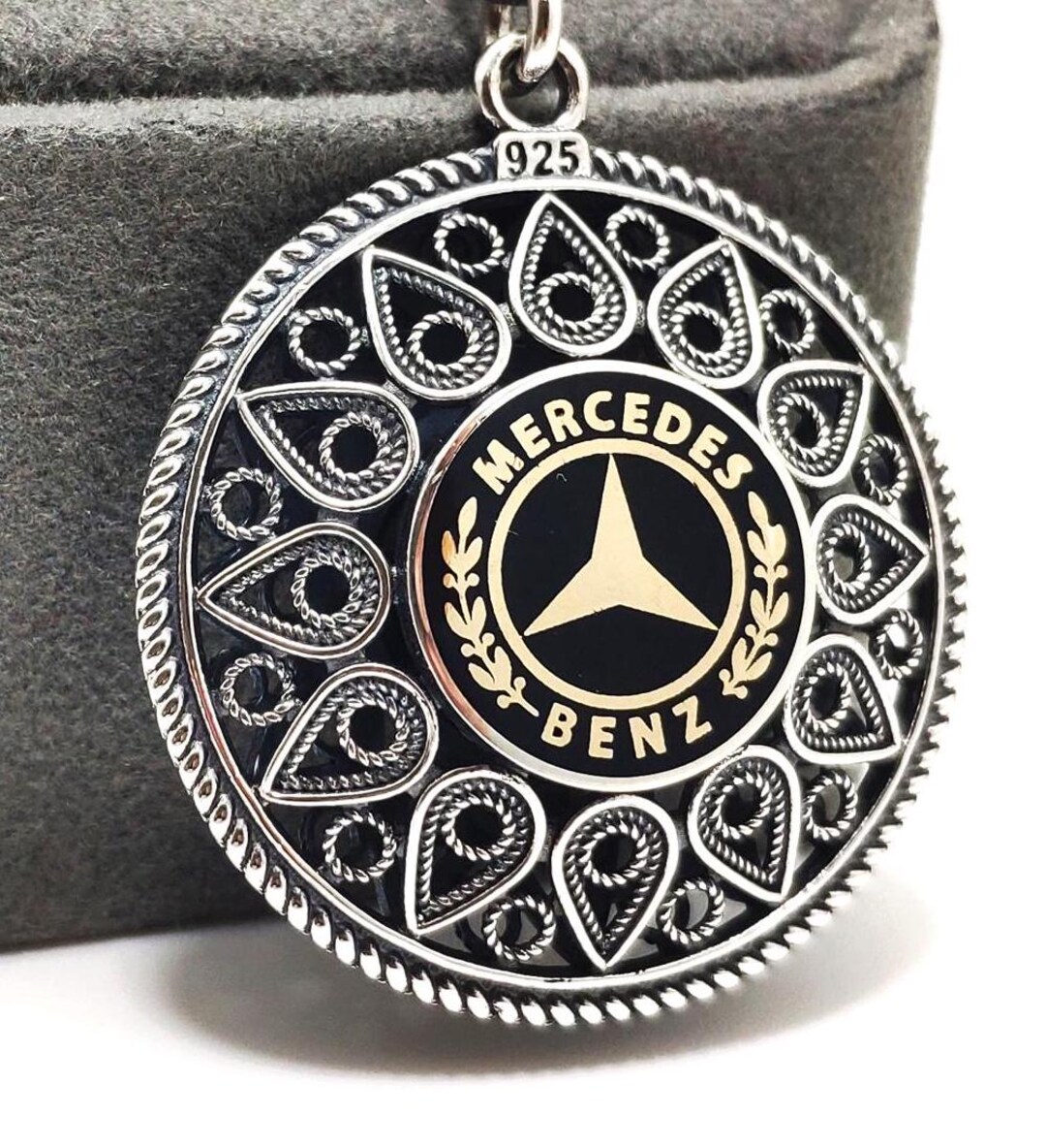 Mercedes-benz, AMG Luxury Silver Keychain, Perfect and Stylish Silver ...