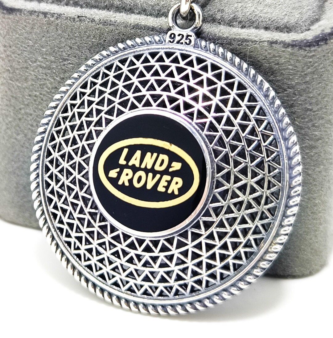 Land Rover Emblem Silver Key Chain. Car Accessories For Women. 925 ...