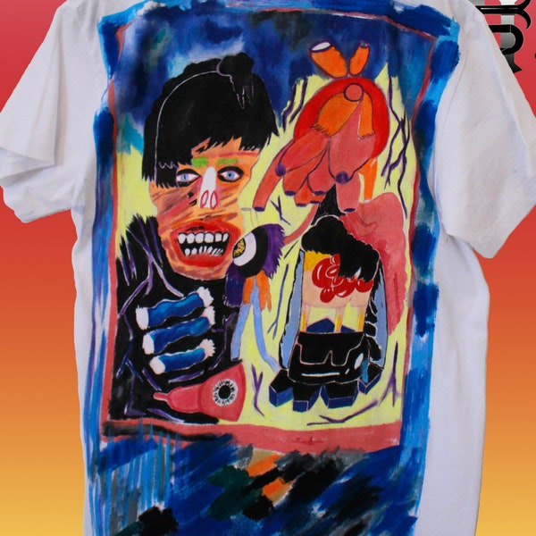 Hand Painted T Shirt - Etsy