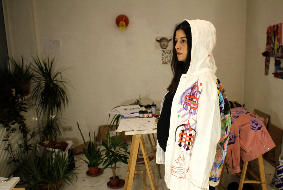 Hand Painted Jacket - Etsy