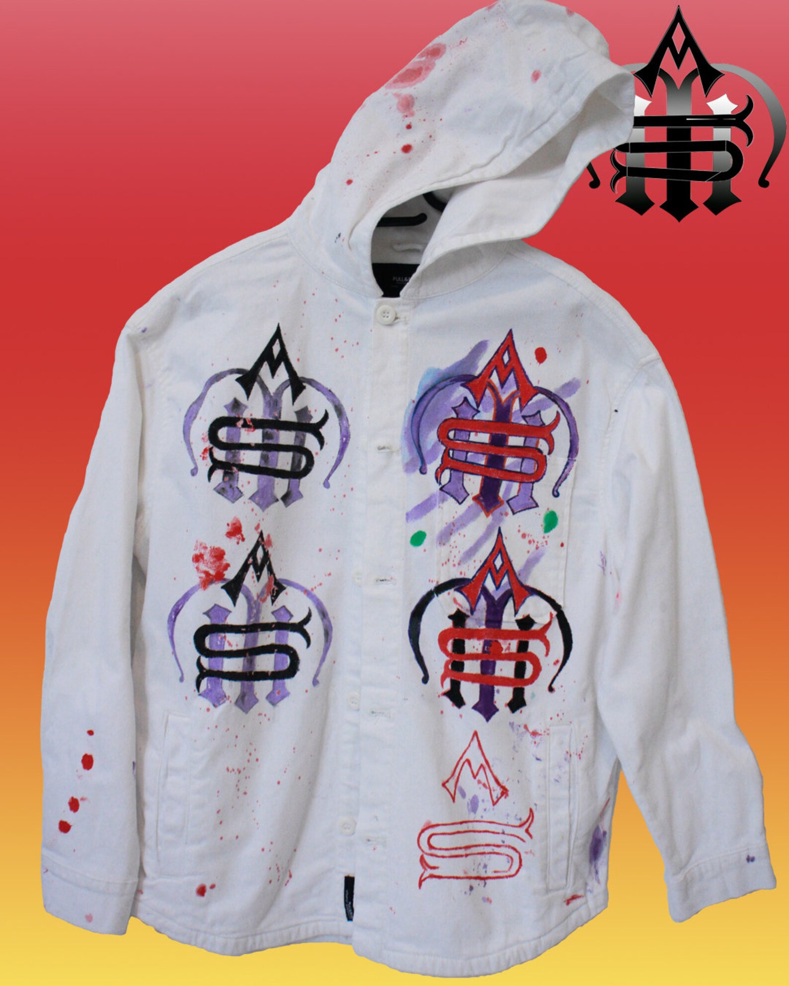 Hand Painted Jacket - Etsy