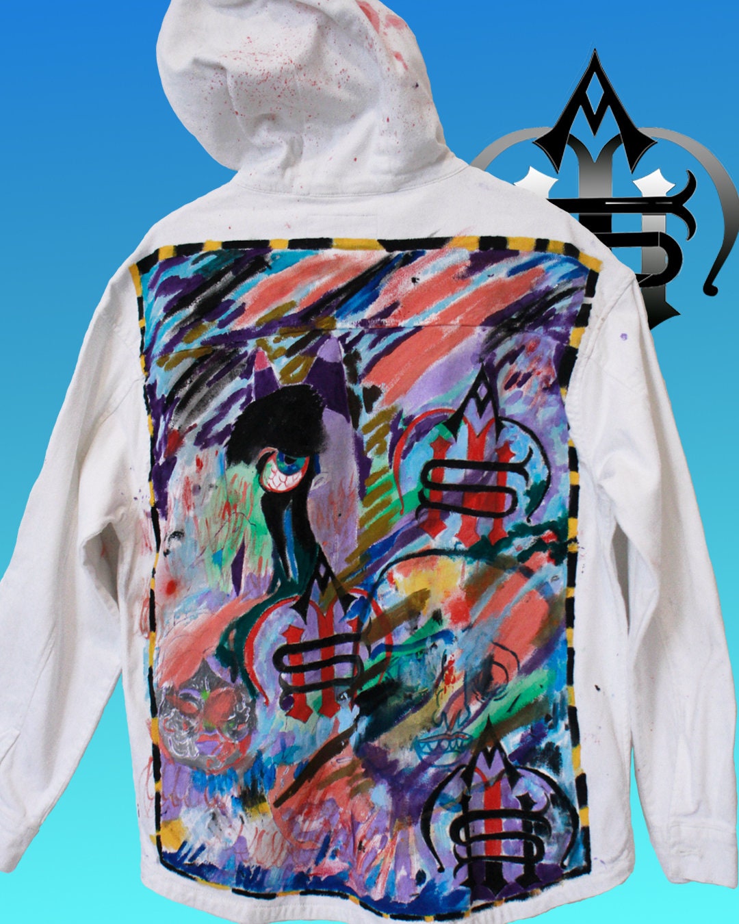 Hand Painted Jacket - Etsy