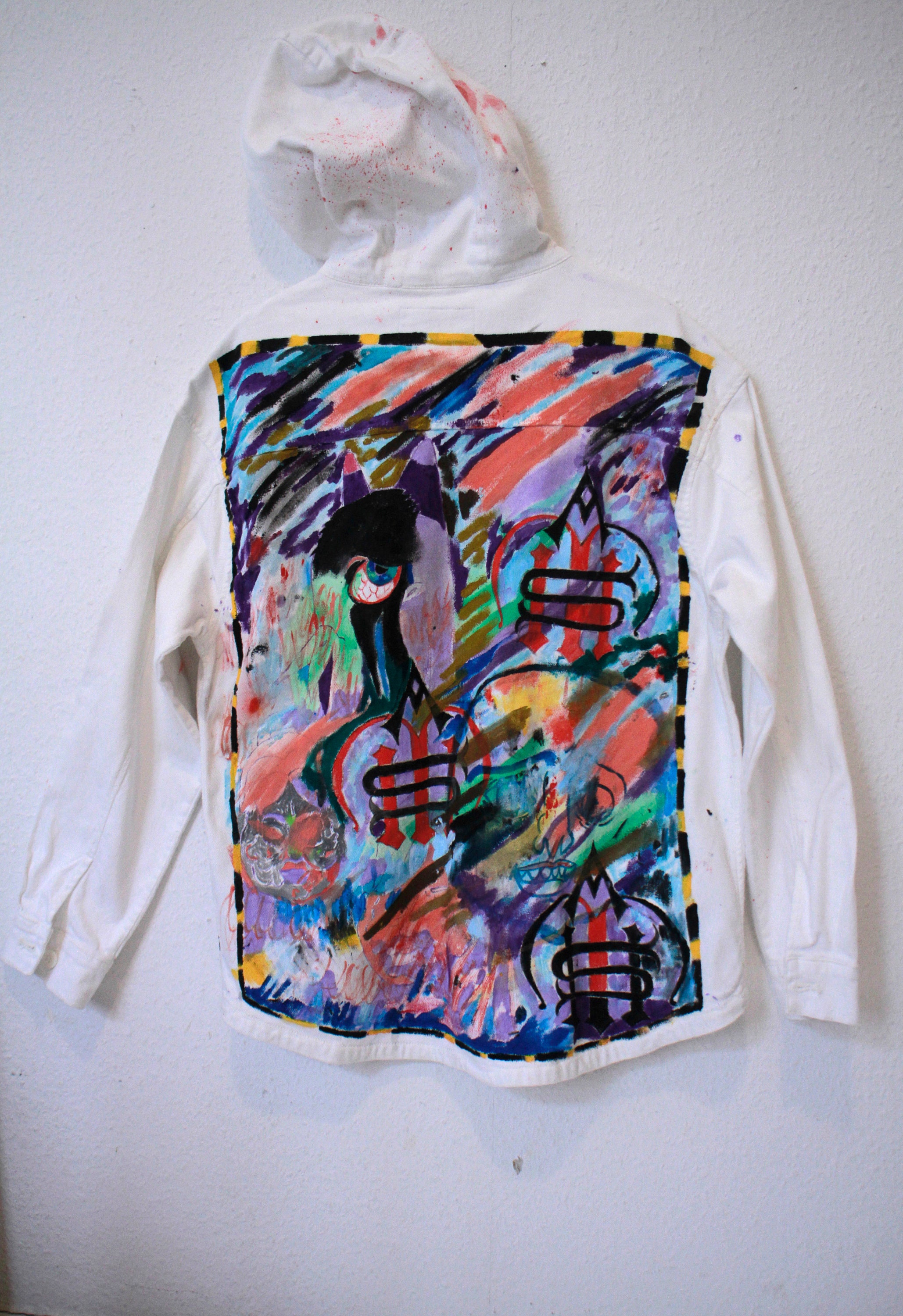 Hand Painted Jacket - Etsy