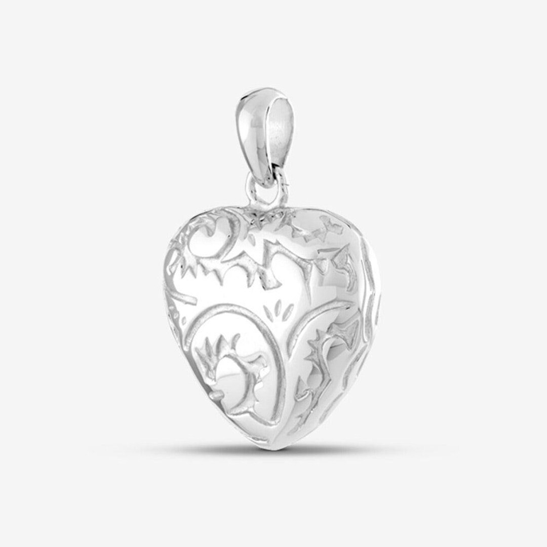Self-fill Flourish Heart Memorial Ashes Pendant - Etsy