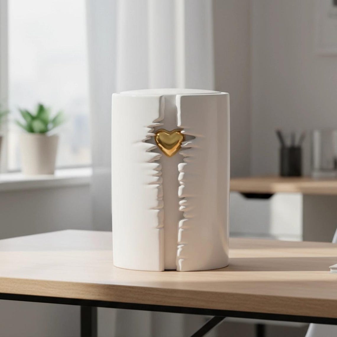 Cuddle Cremation Urn for Ashes With LED Light in White - Etsy