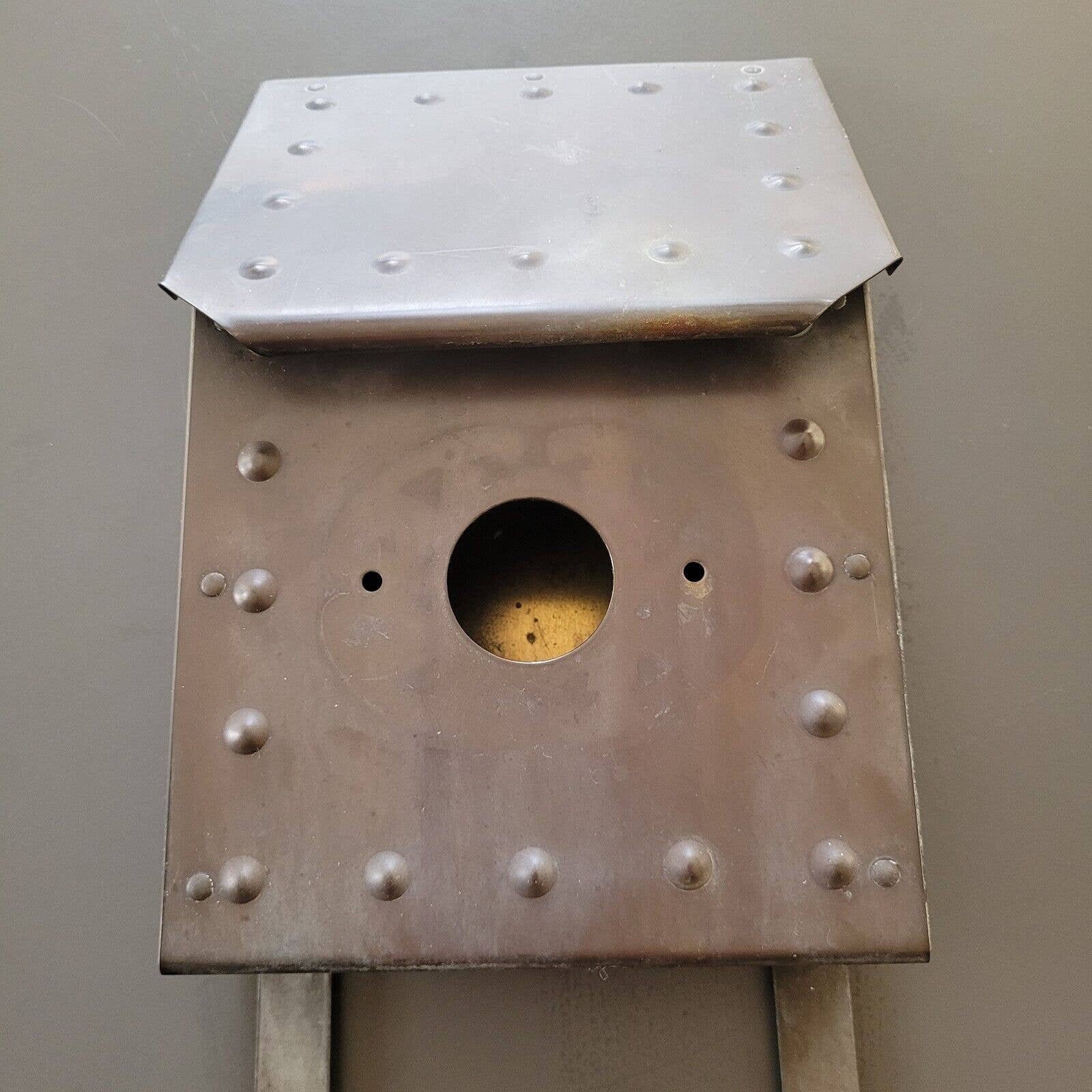 Vintage Metal Ornate Gold Porch Mailbox Wall Mounted Paper Holder ...
