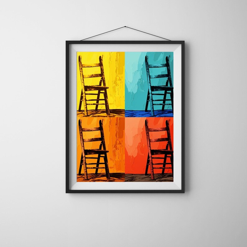 Vintage Inspired Pop Art Print Ready Wall Art Andy Warhol Inspired ...