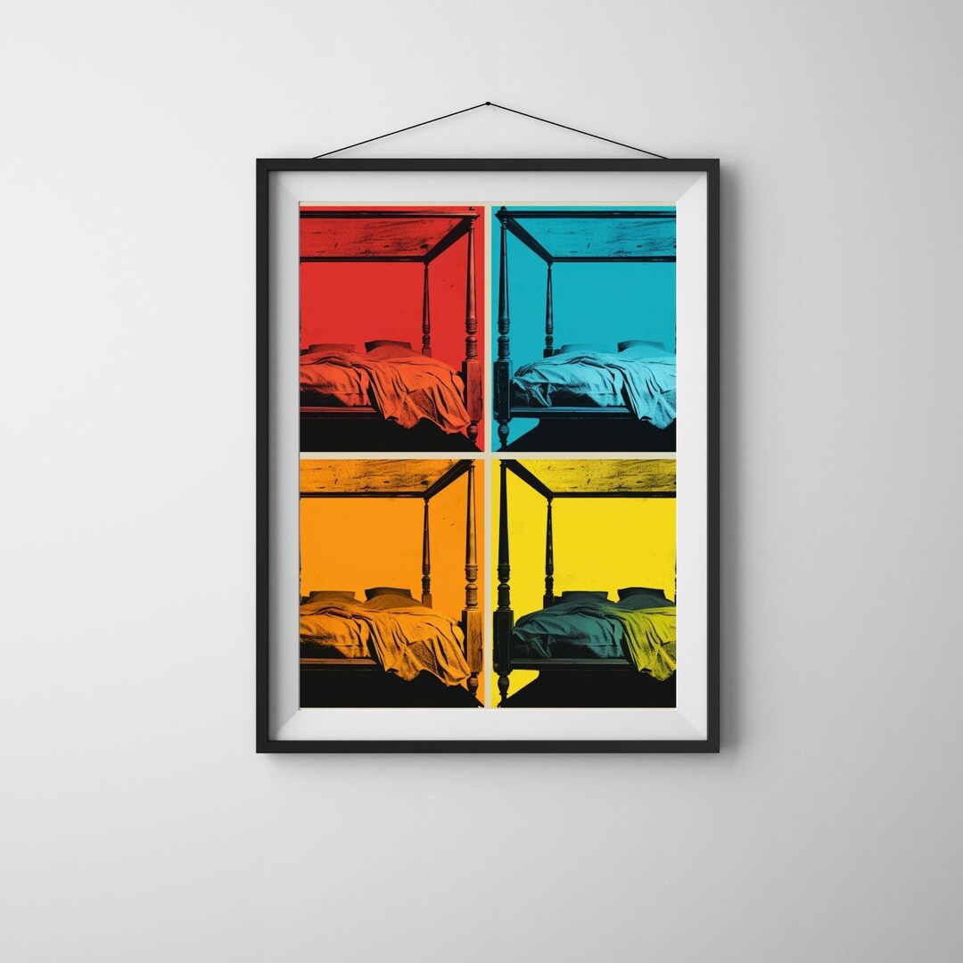 Vintage Inspired Pop Art Print Ready Wall Art Andy Warhol Inspired ...