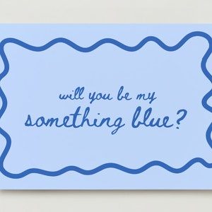 Will You Be My Something Blue Digital Download - Modern Doodle ...