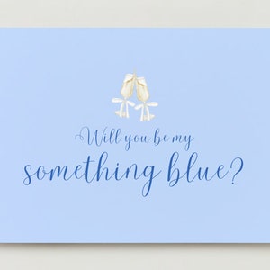 Will You Be My Something Blue? Proposal Card - Digital Download ...