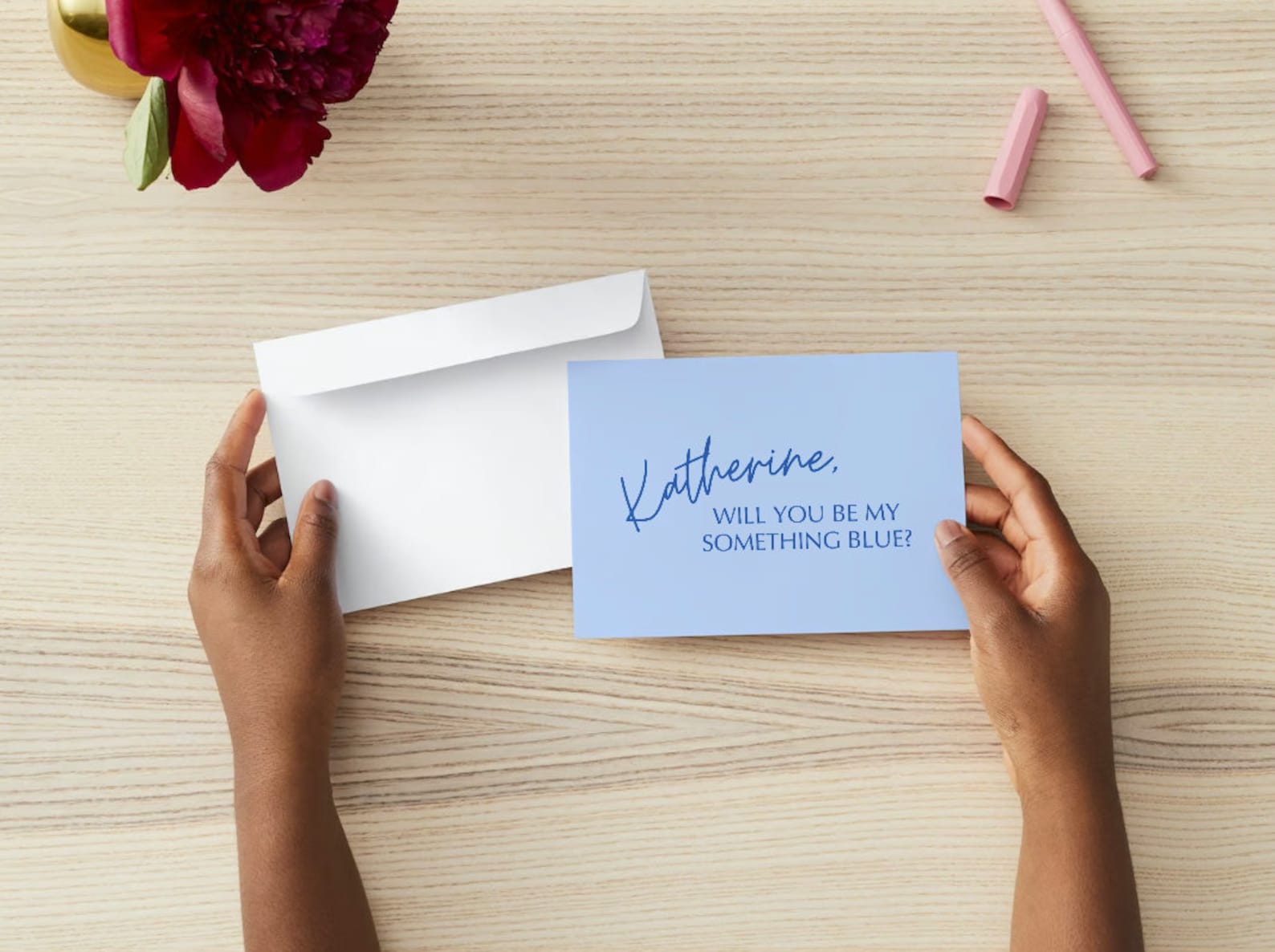 Will You Be My Something Blue? Fully Customizable Digital Download - Etsy