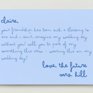 Will You Be My Something Blue? Fully Customizable Digital Download ...