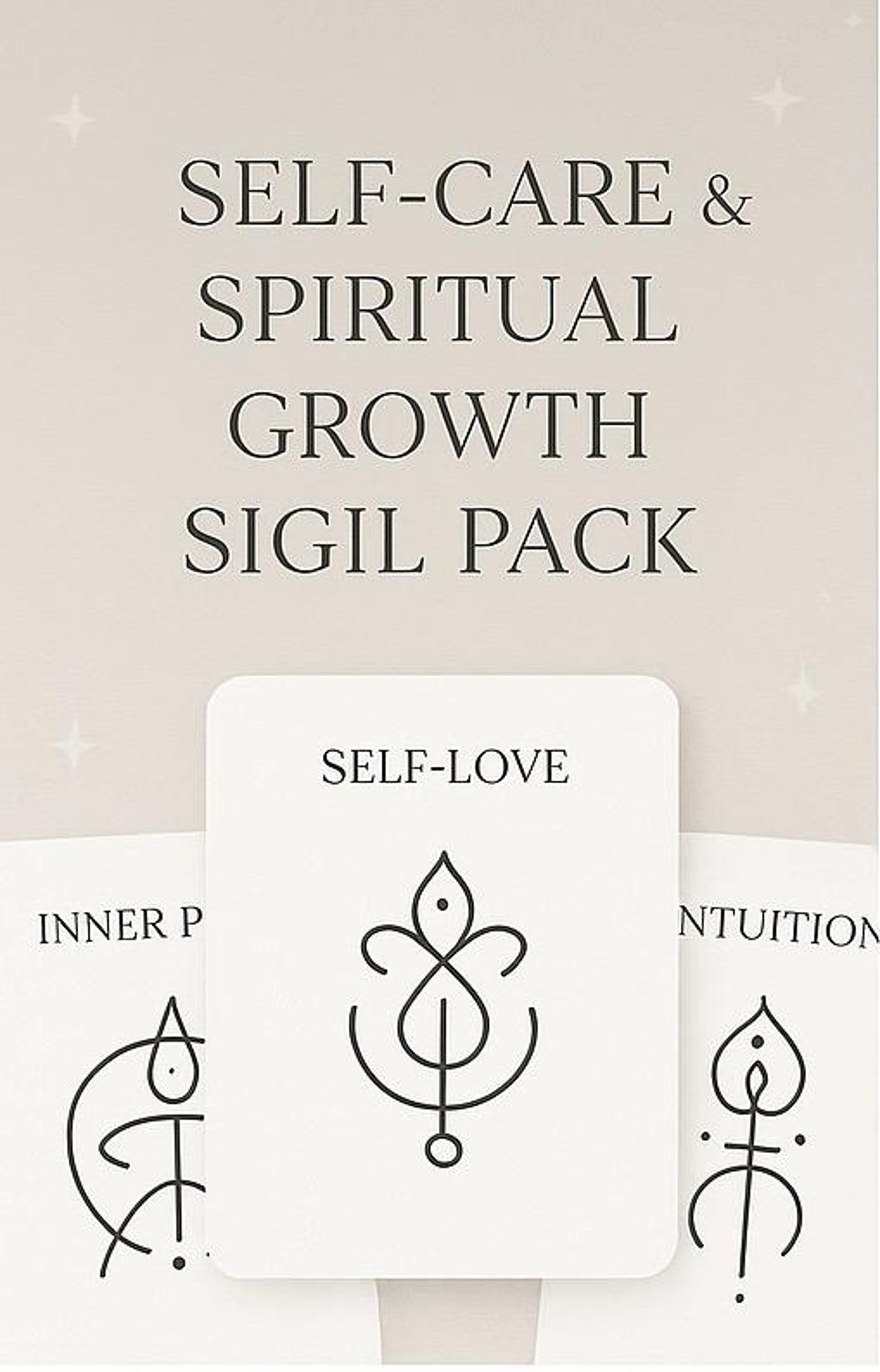 Self-care Spiritual Growth Sigil Pack | 6 Printable Sigils Self-love ...