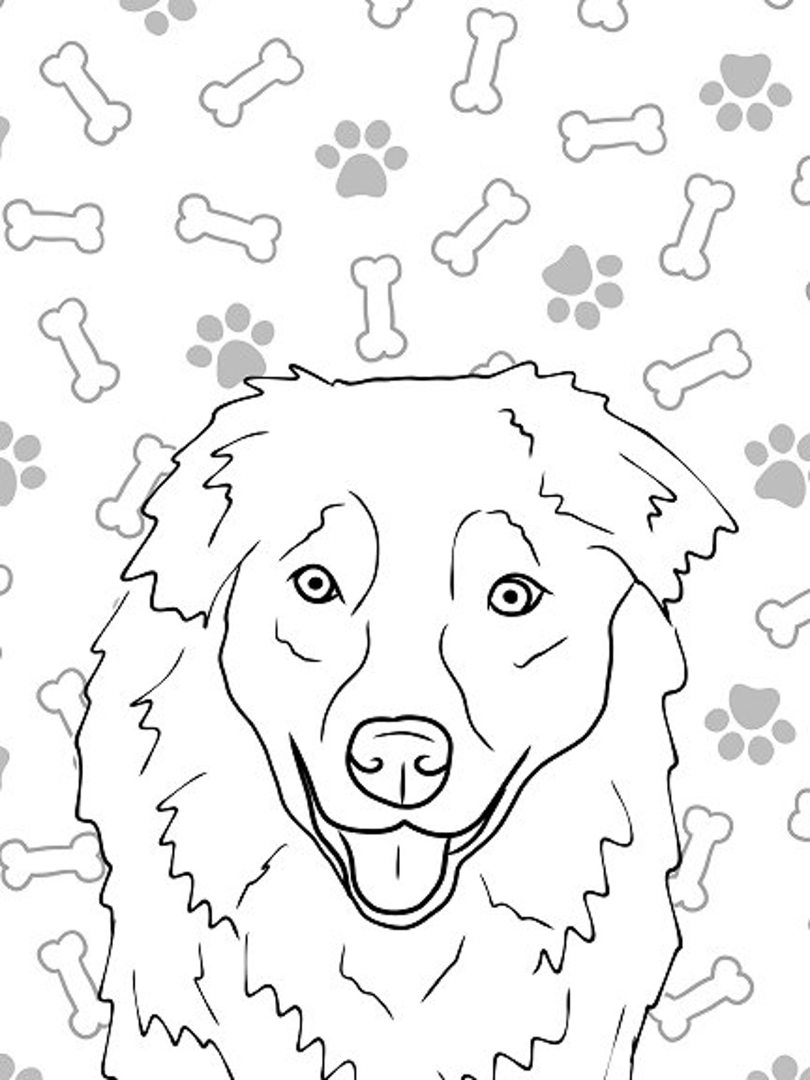 Printable Digital Custom Pet Coloring Page (digital Download) - Etsy