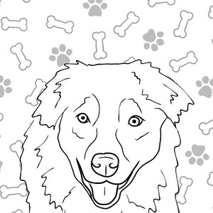 Printable Digital Custom Pet Coloring Page (digital Download) - Etsy