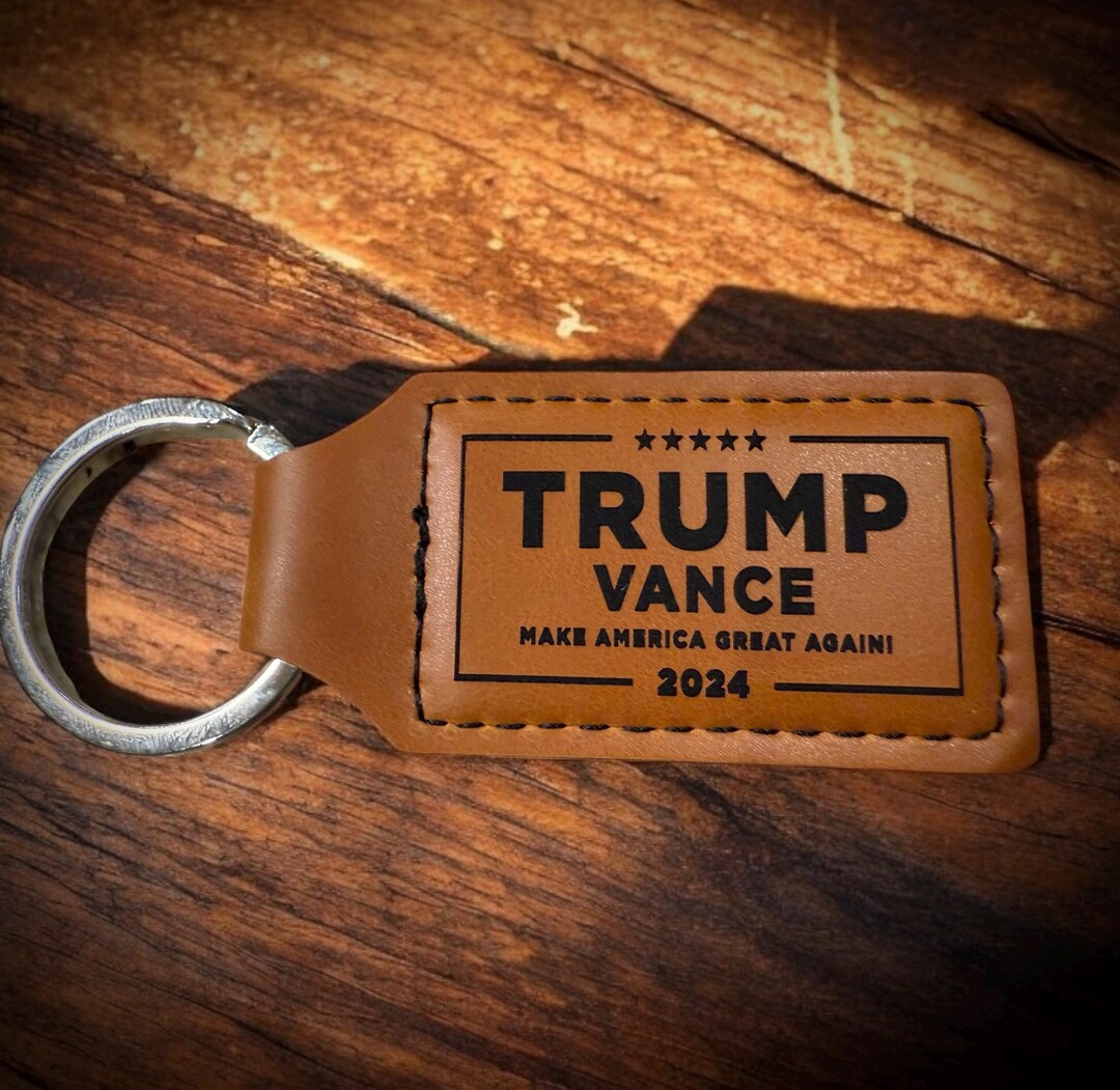 Trump Vance 2024 Keychain (8 Color Options) | Laser Engraved, Gift Idea ...