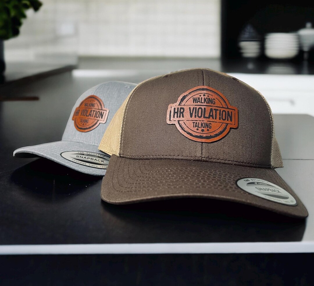 Walking Talking HR Violation Trucker Hat (over 40 Hat Choices, 15 Patch ...