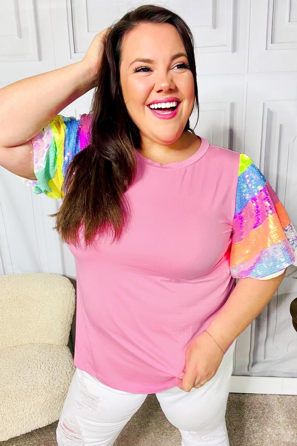 Shine Bright This Spring & Summer: the Multicolor Sequin Top - Etsy