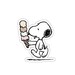 Snoopy Ice Cream Sticker - Etsy