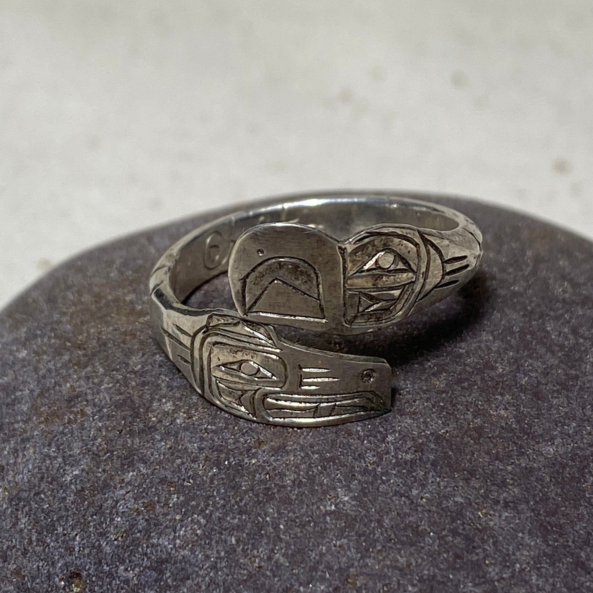 Eagle and Raven Wrap Ring by D. Chilton - Etsy
