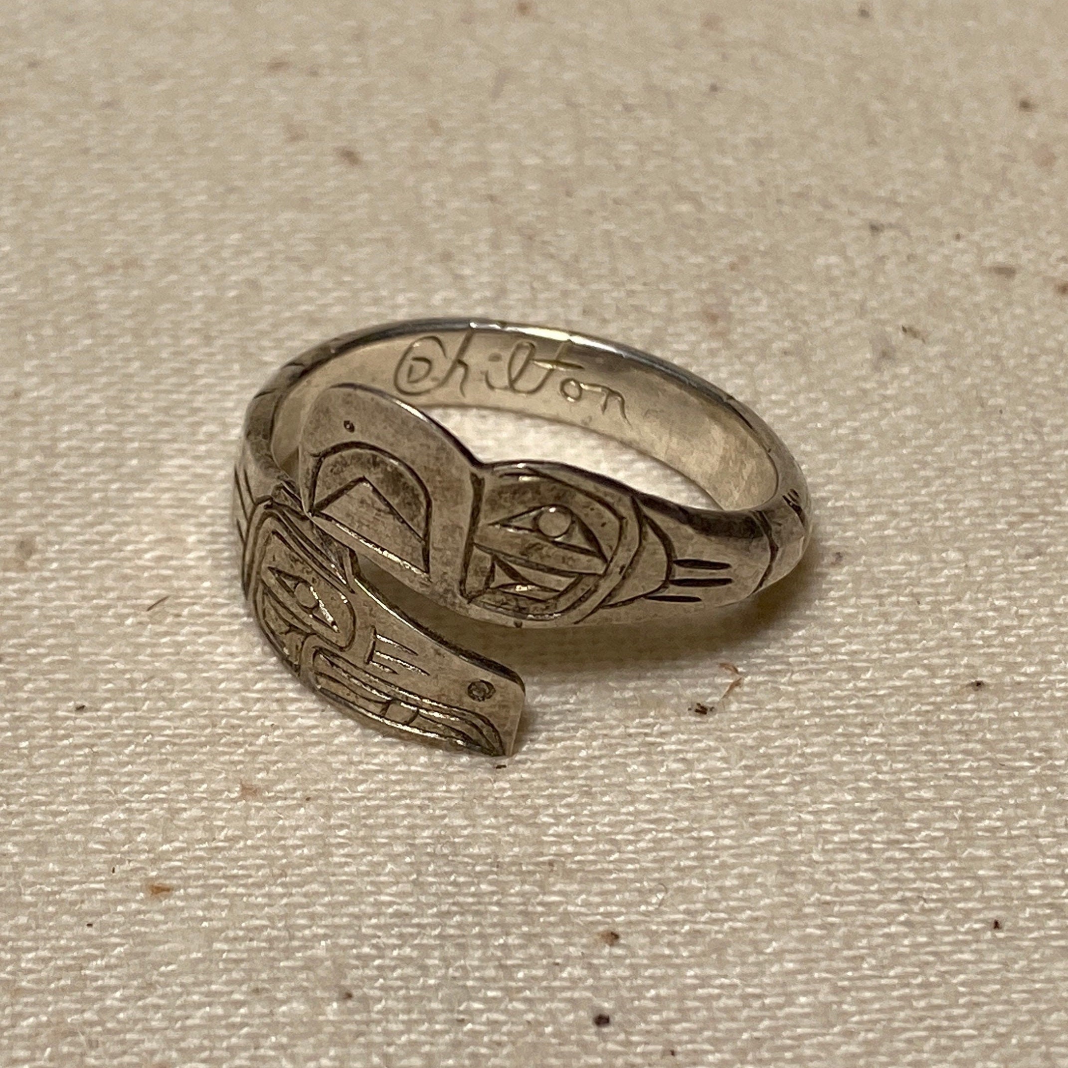 Eagle and Raven Wrap Ring by D. Chilton - Etsy