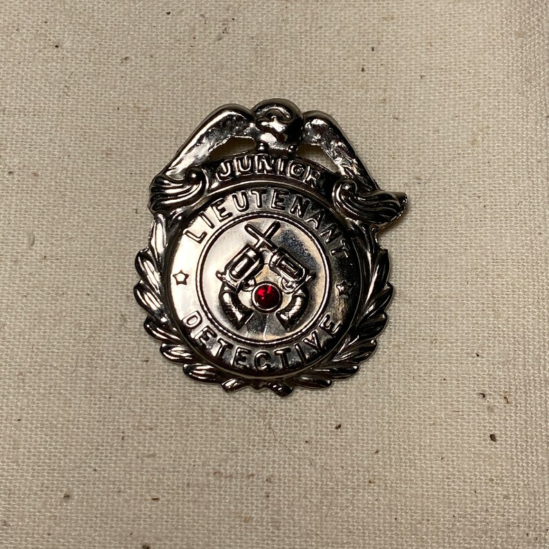 Junior Lieutenant Detective Badge With Faux Ruby - Etsy