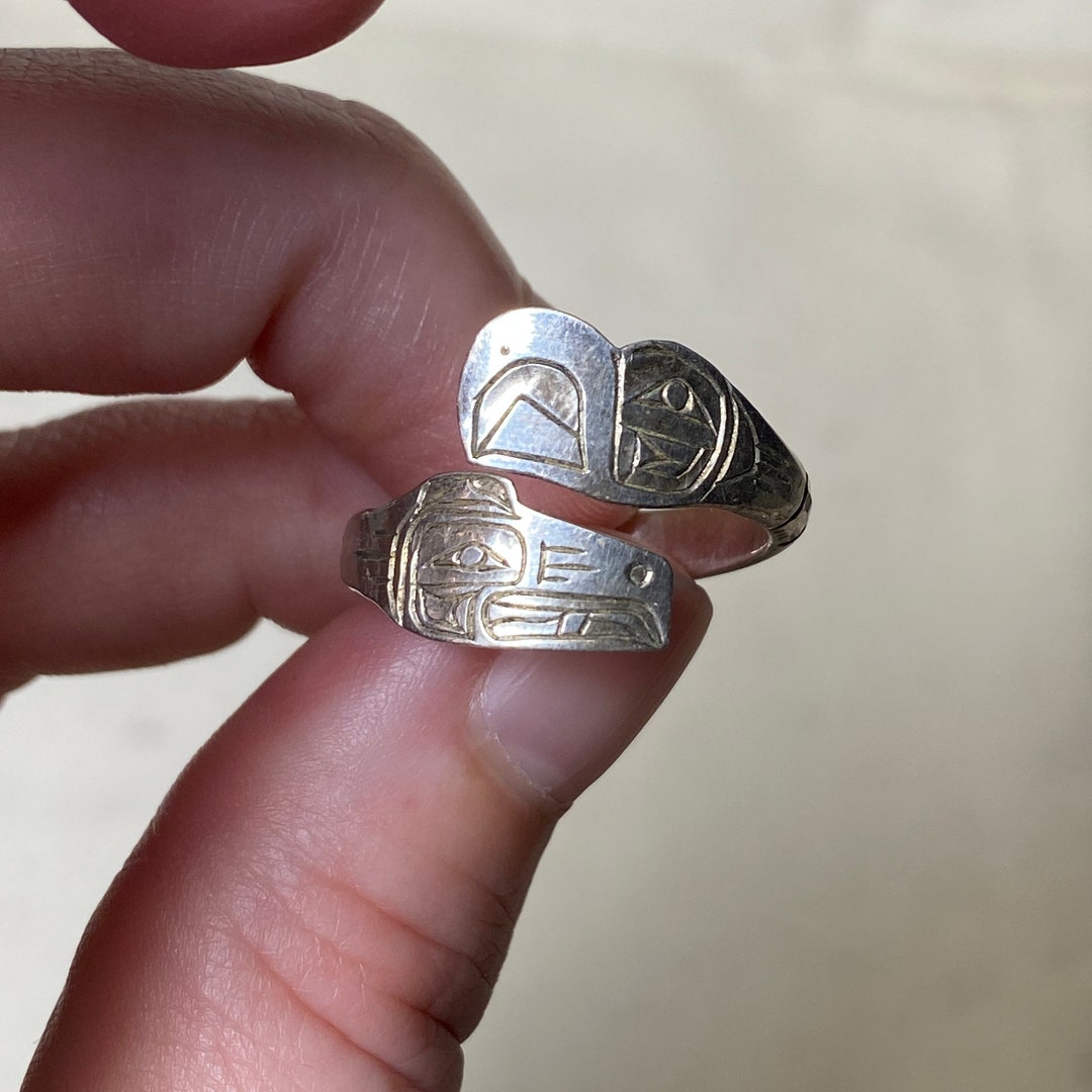 Eagle and Raven Wrap Ring by D. Chilton - Etsy
