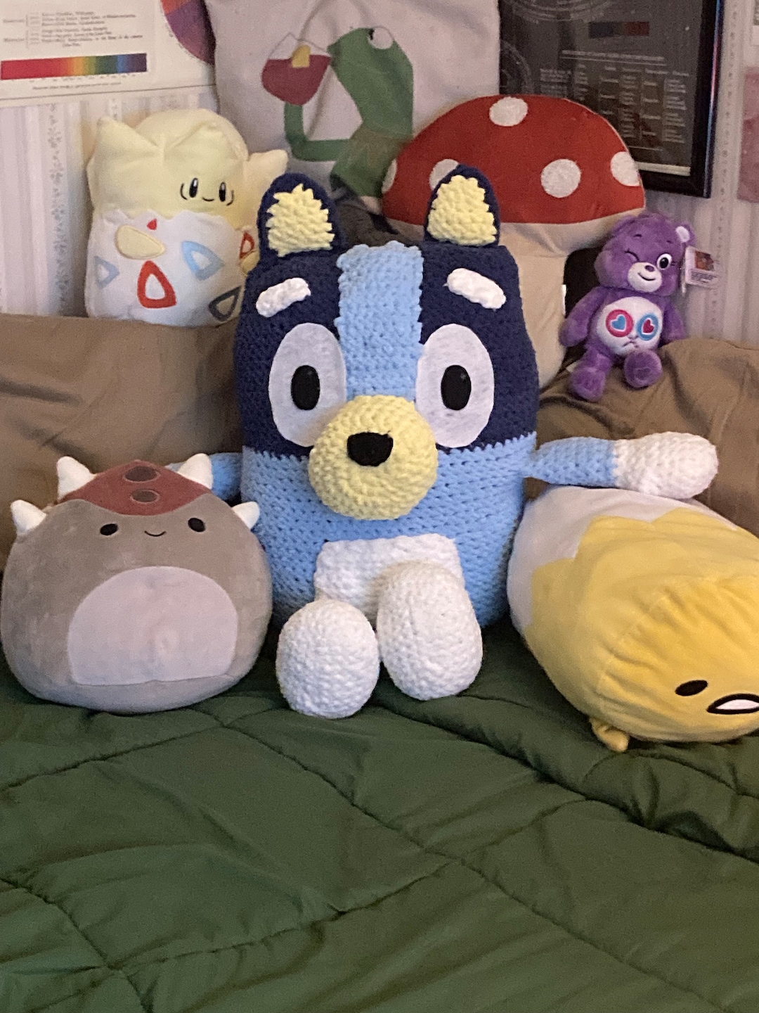 GIANT Crochet Bluey Plush - Etsy