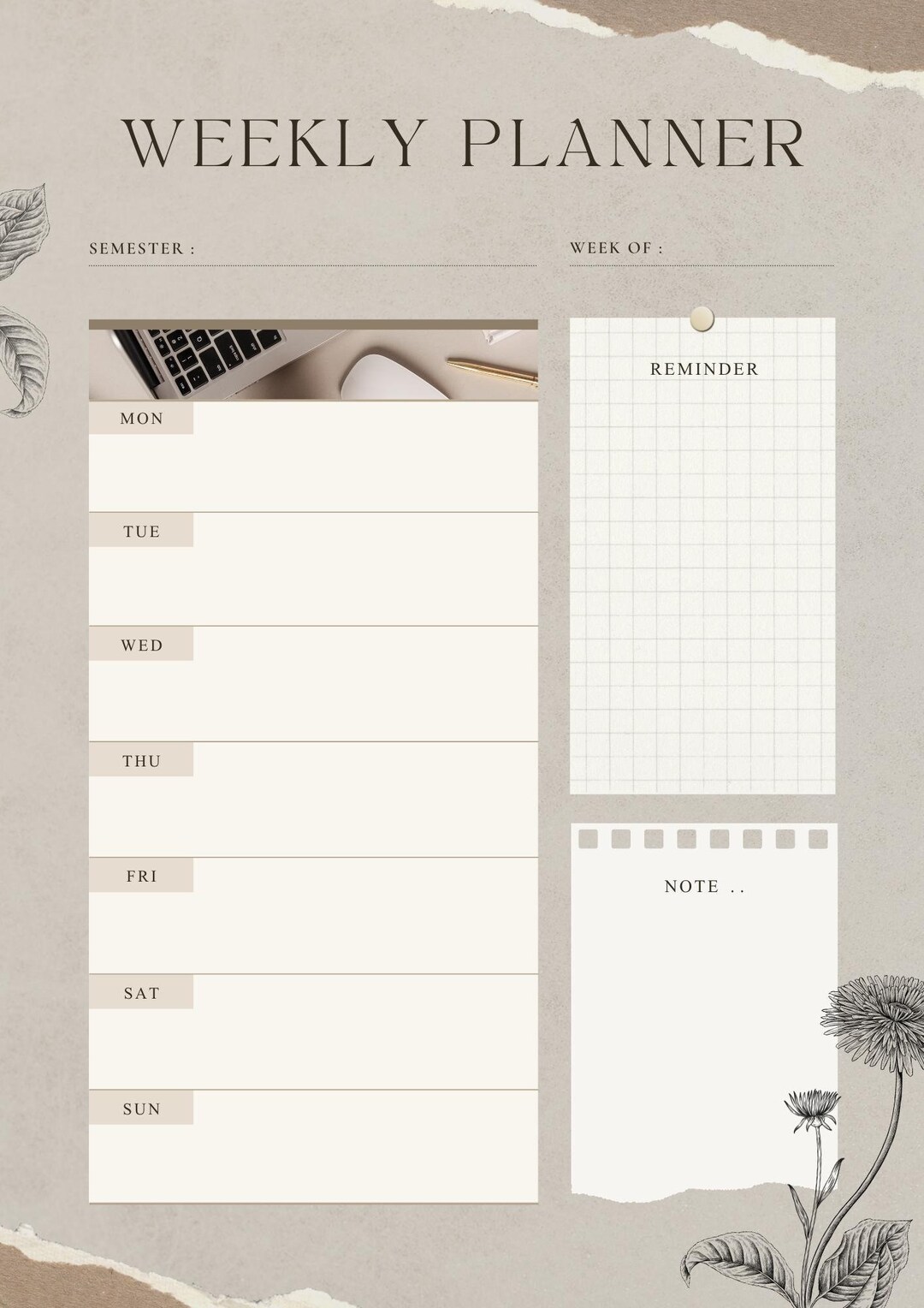This Personal Planner Bundle Designed to Be Minimal yet Functional to ...