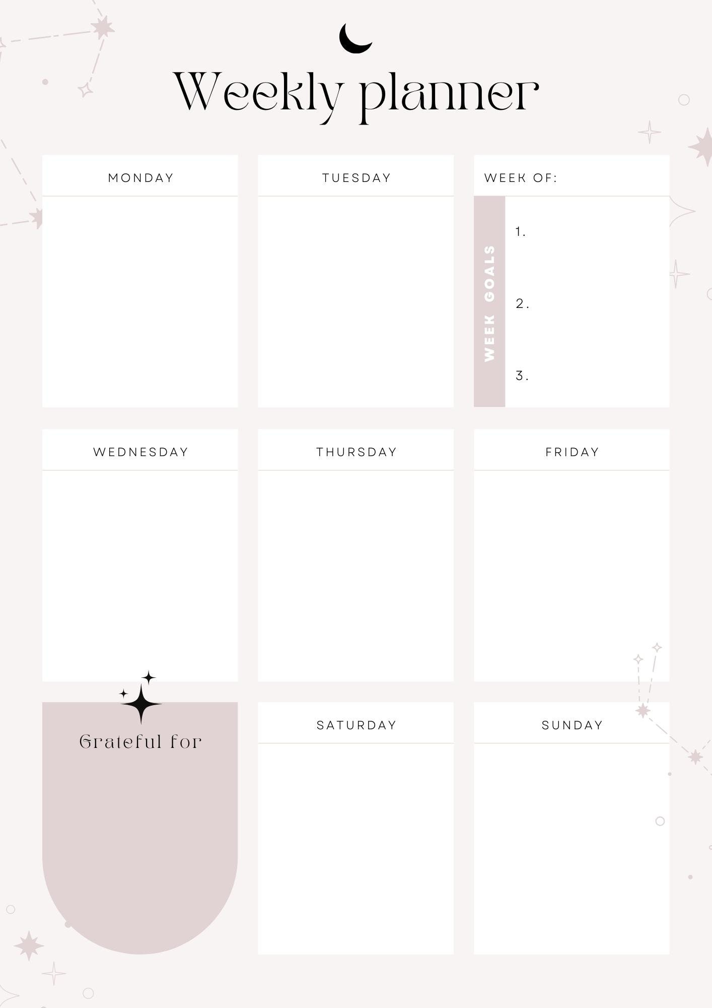This Personal Planner Bundle Designed to Be Minimal yet Functional to ...