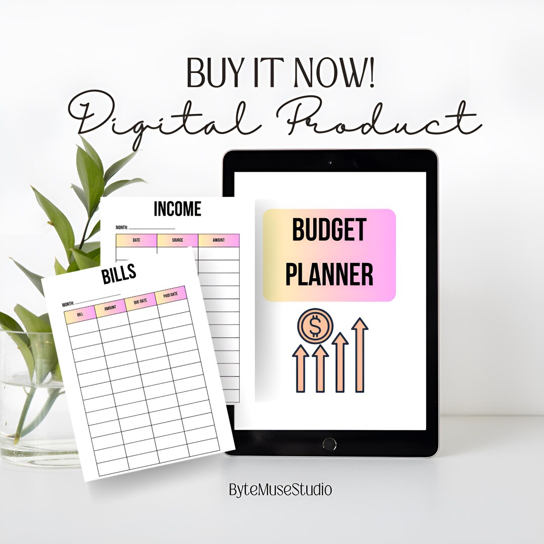 Budget Planner - Digital Download | Printable Financial Organizer for ...