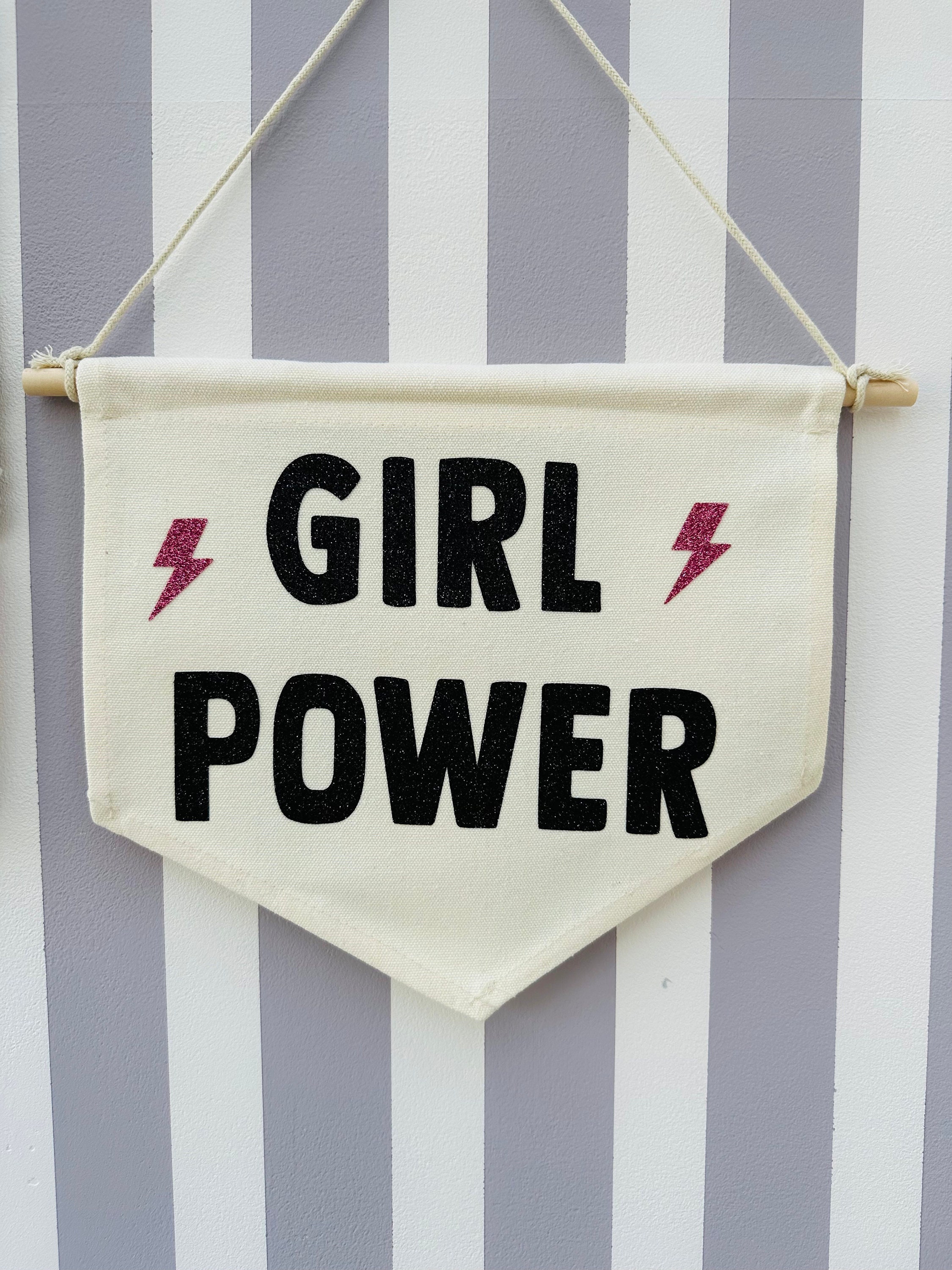 Girl Power Banner Kids Room Sign Nursery Decor - Etsy