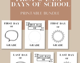 CANVA TEMPLATE - Digital First Day of School Announcement - Etsy