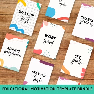 Educational Motivational Posters for Classroom - Bundle Set of 12 - Etsy