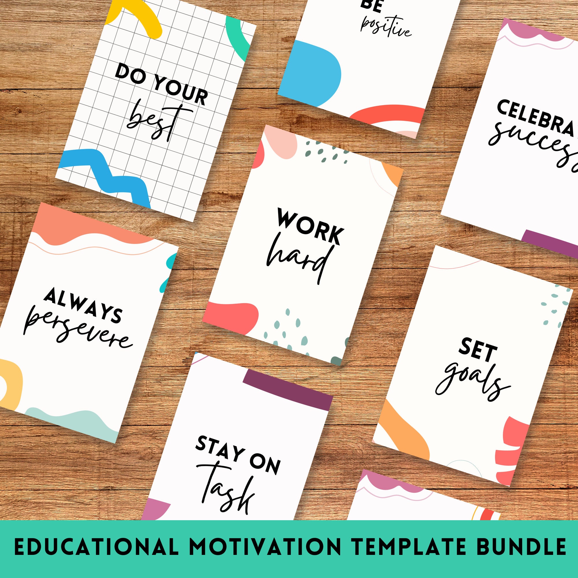 Educational Motivational Posters for Classroom - Bundle Set of 12 - Etsy