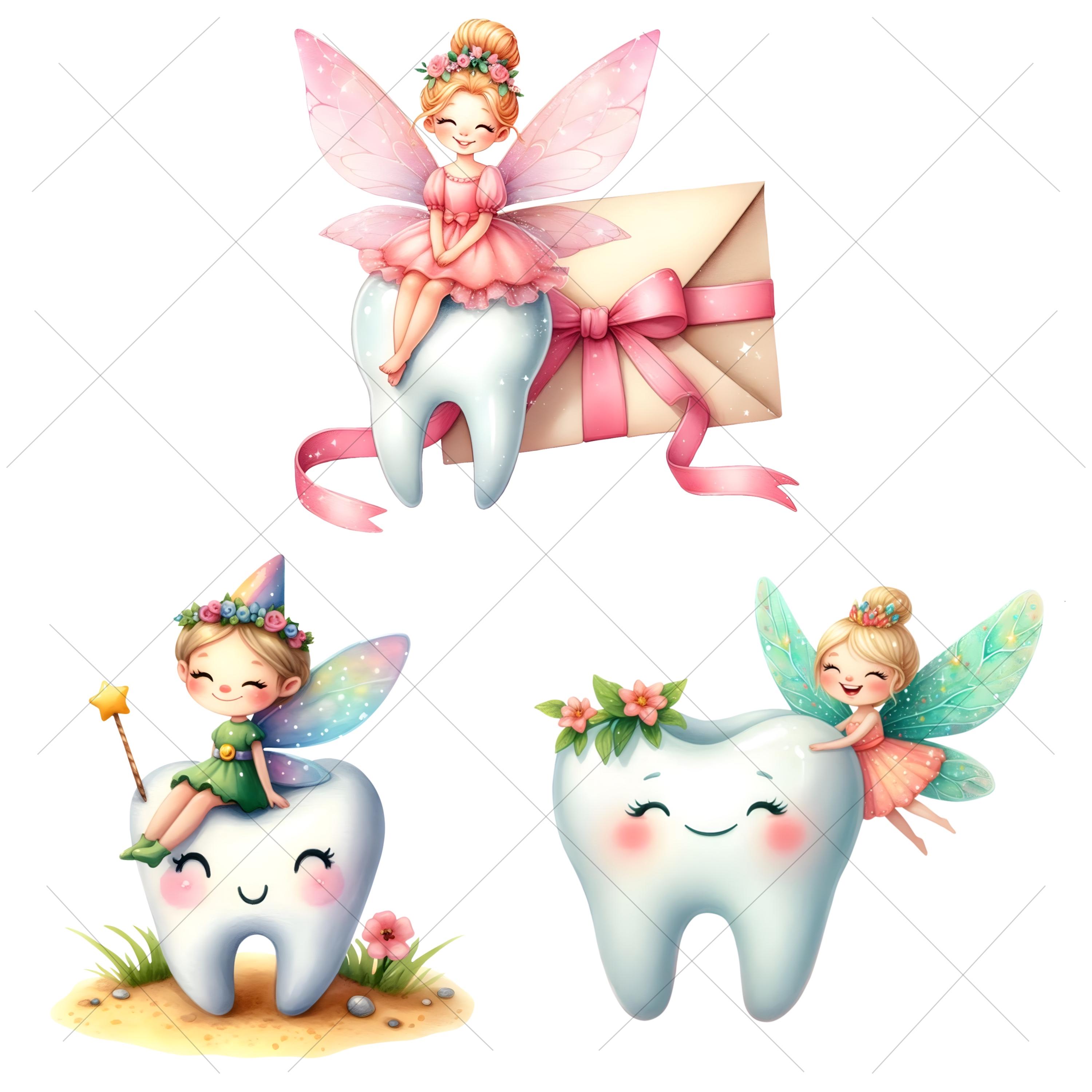 Tooth Fairy PNG Clipart, Watercolor Baby Tooth, Cute Milk Tooth, Teeth ...