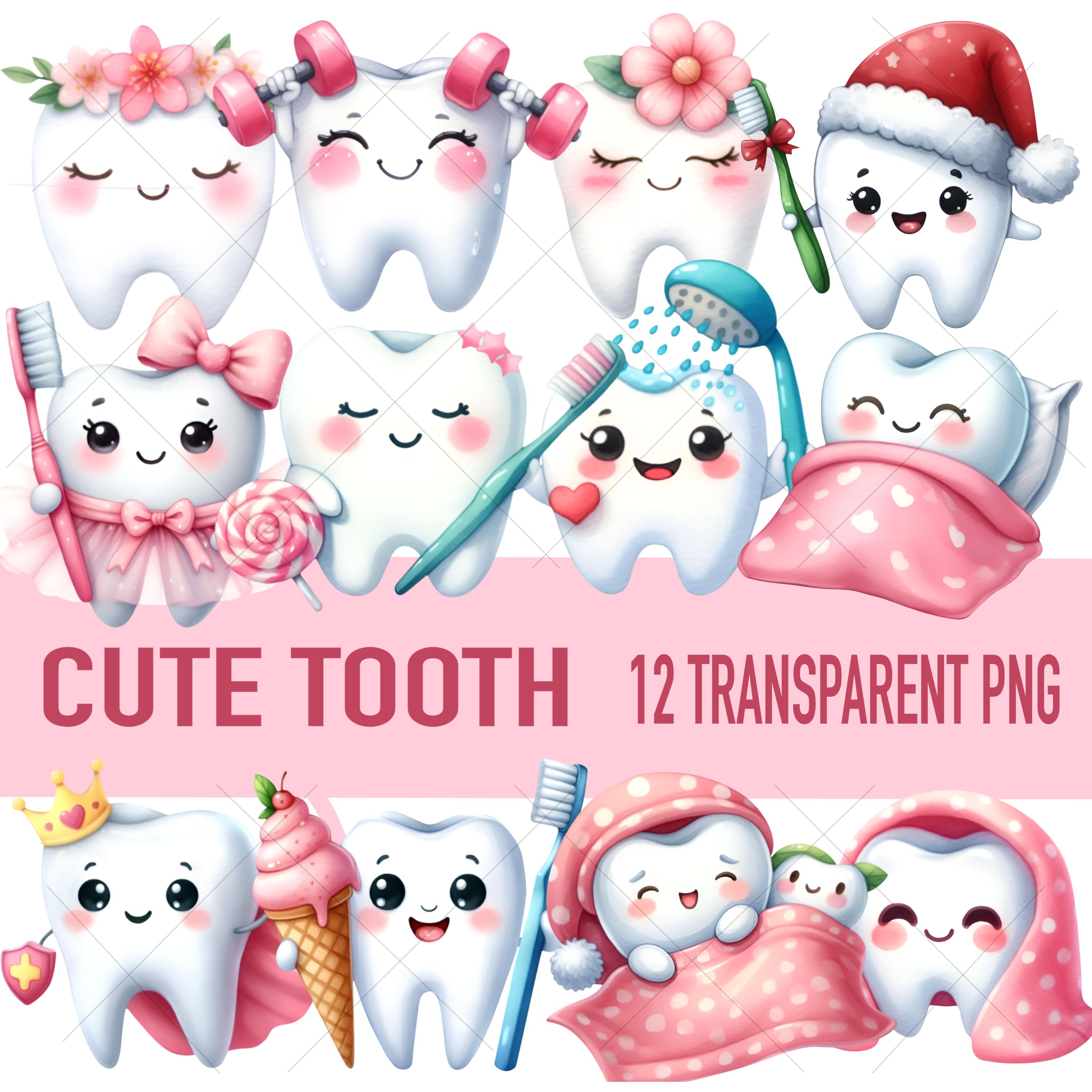Cute Teeth Watercolour PNG Clipart, Dentist Graphics PNG, Dental Care ...