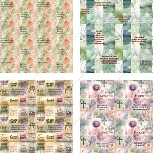 Religious Digital Paper Set #4 - Christian Faith Scrapbook Paper ...
