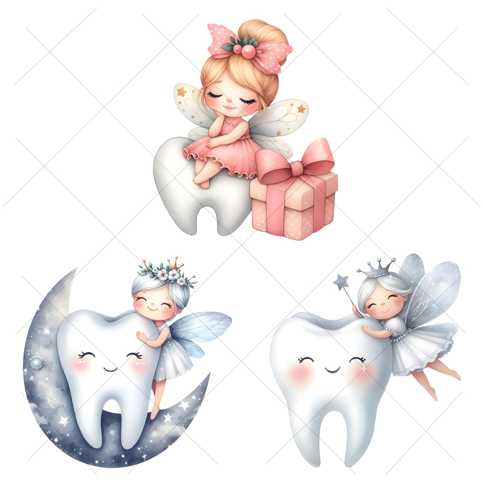 Tooth Fairy PNG Clipart, Watercolor Baby Tooth, Cute Milk Tooth, Teeth ...