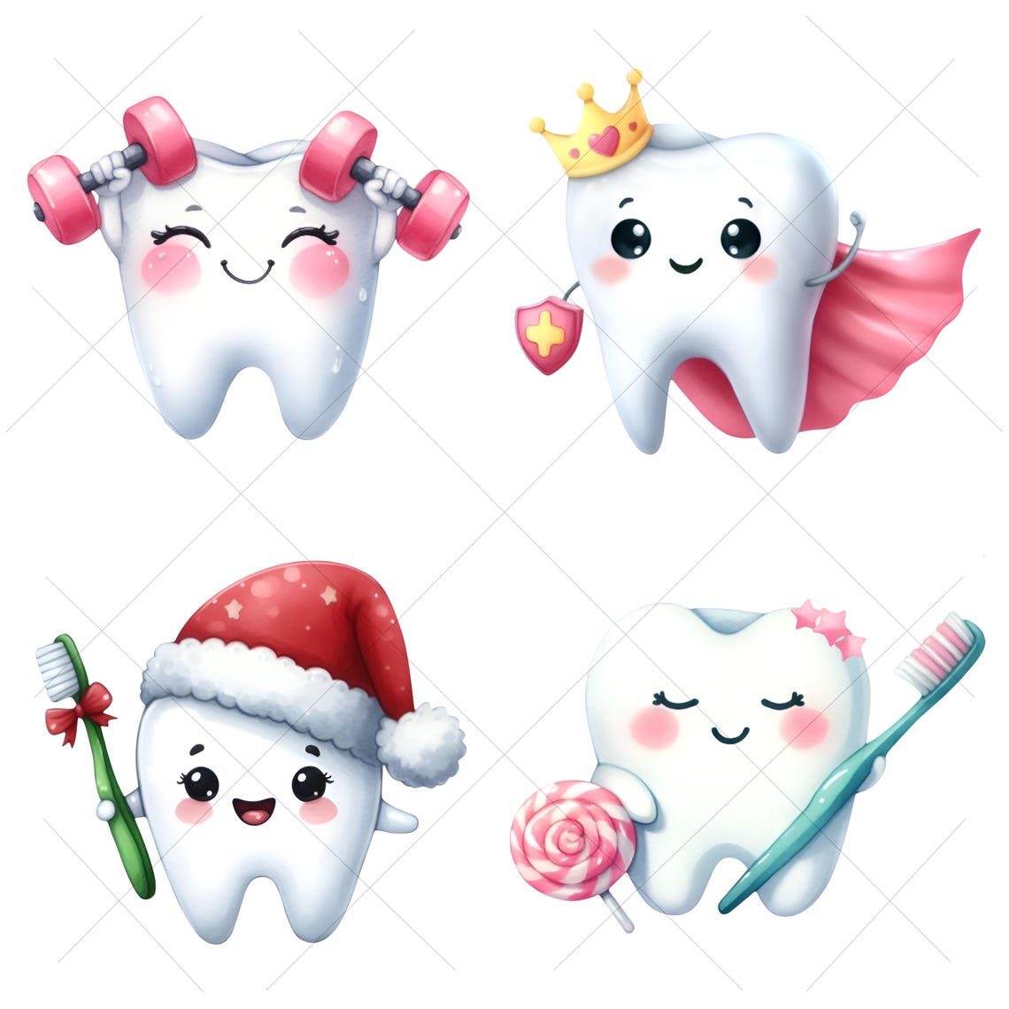 Cute Teeth Watercolour PNG Clipart, Dentist Graphics PNG, Dental Care ...