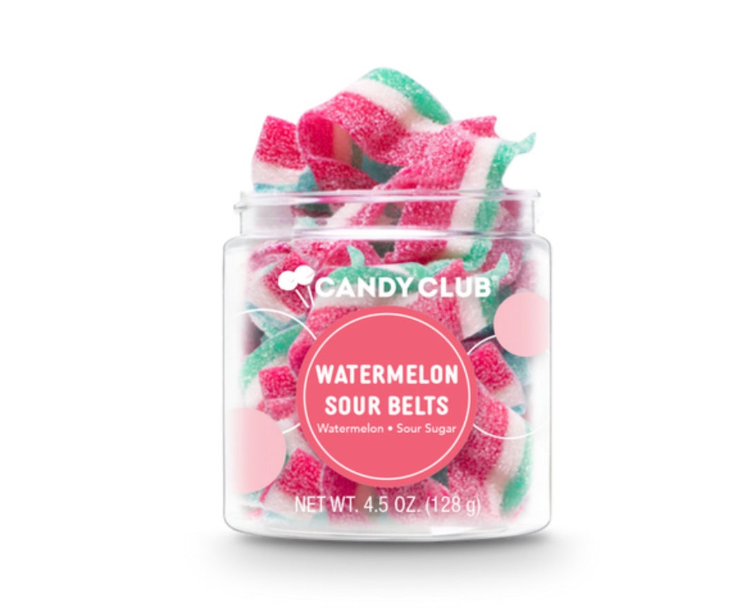 Candy Club Watermelon Sour Belts - Etsy