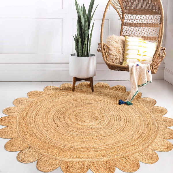 Round Jute Rug - Etsy