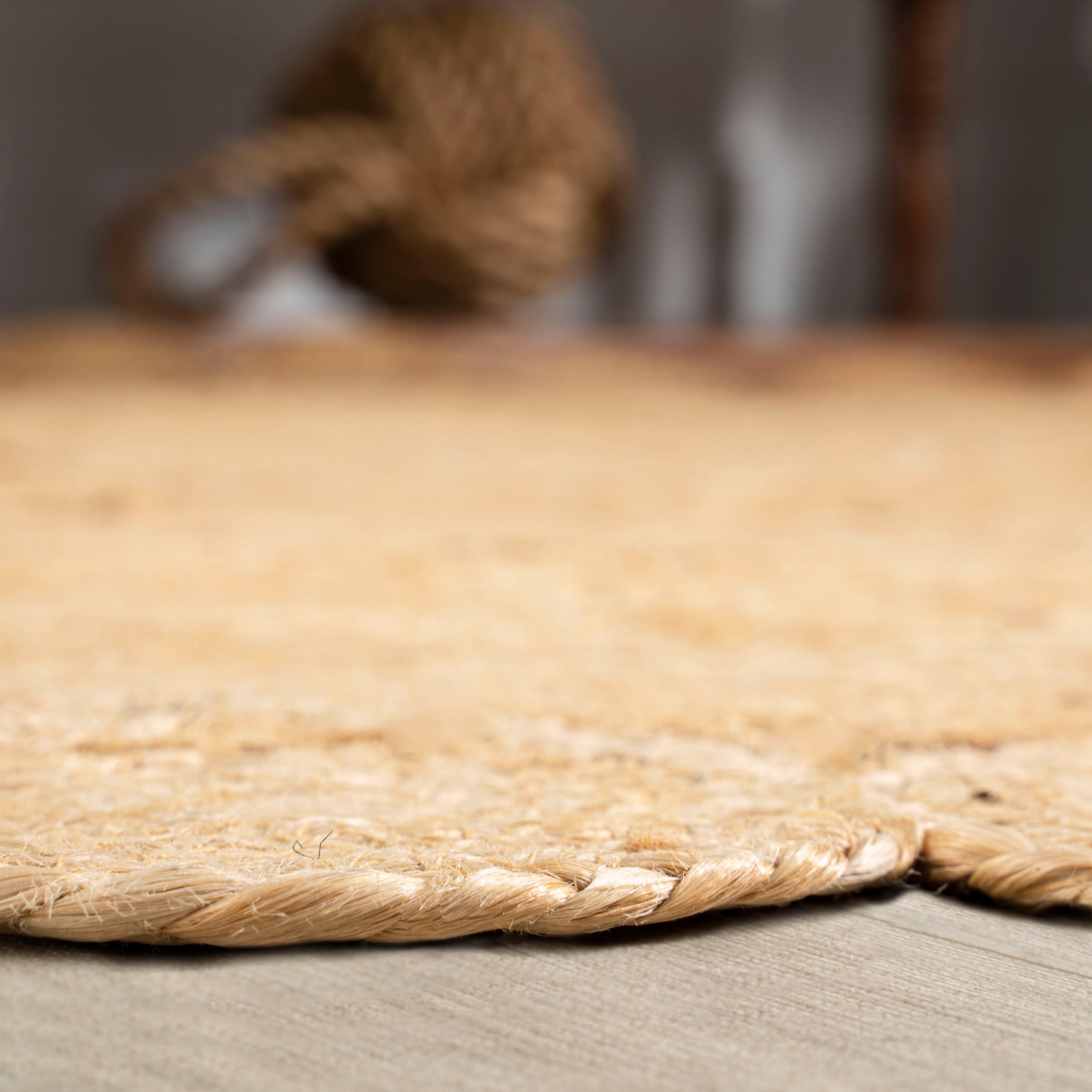 Daisy Jute Hippy Medallion Circle Natural Round Area Rug - Etsy