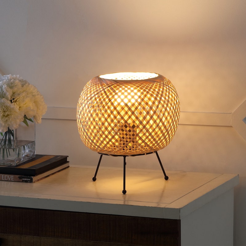 Rattan Lamp - Etsy