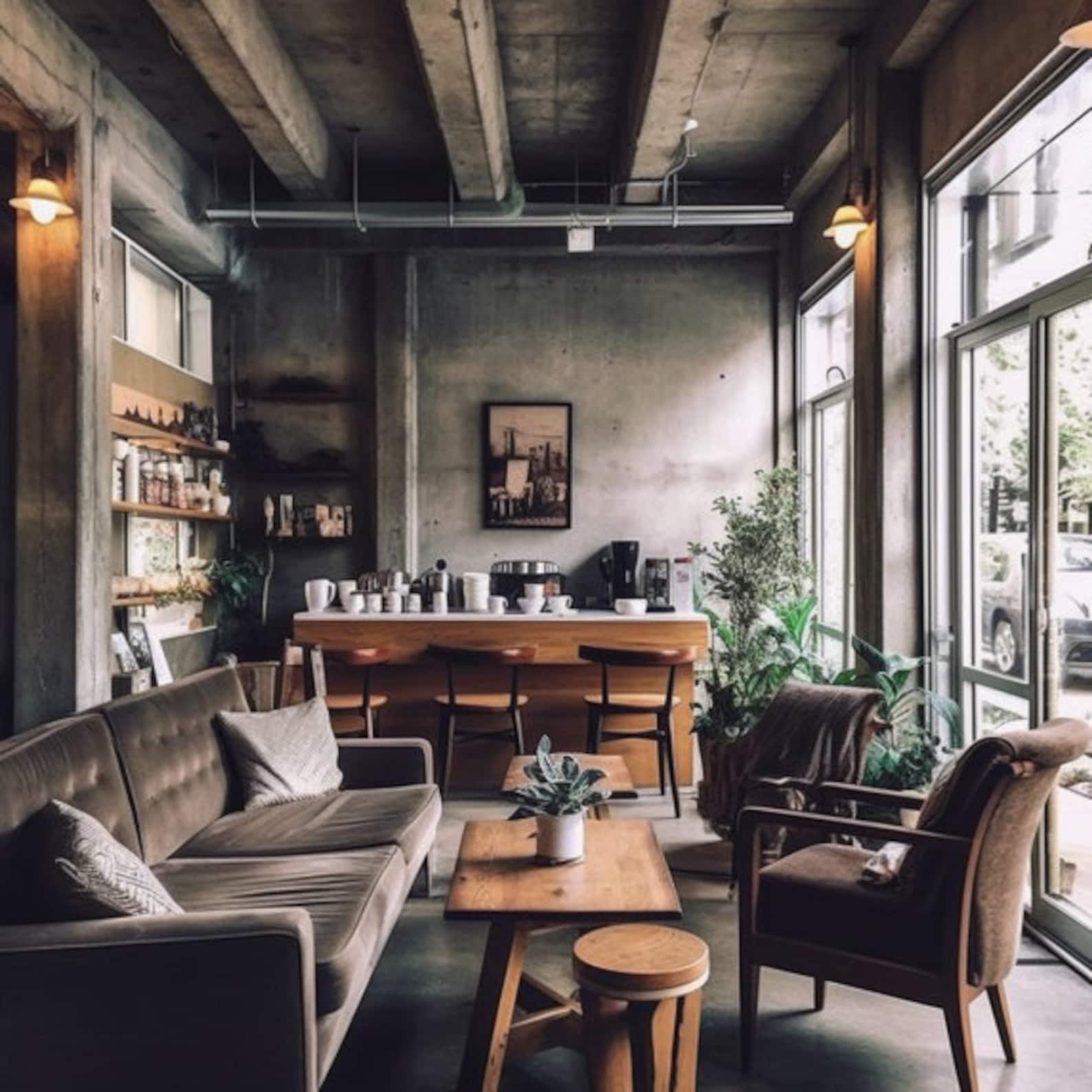 Coffee Shop Zoom Virtual Backgrounds Backdrop Office Background ...