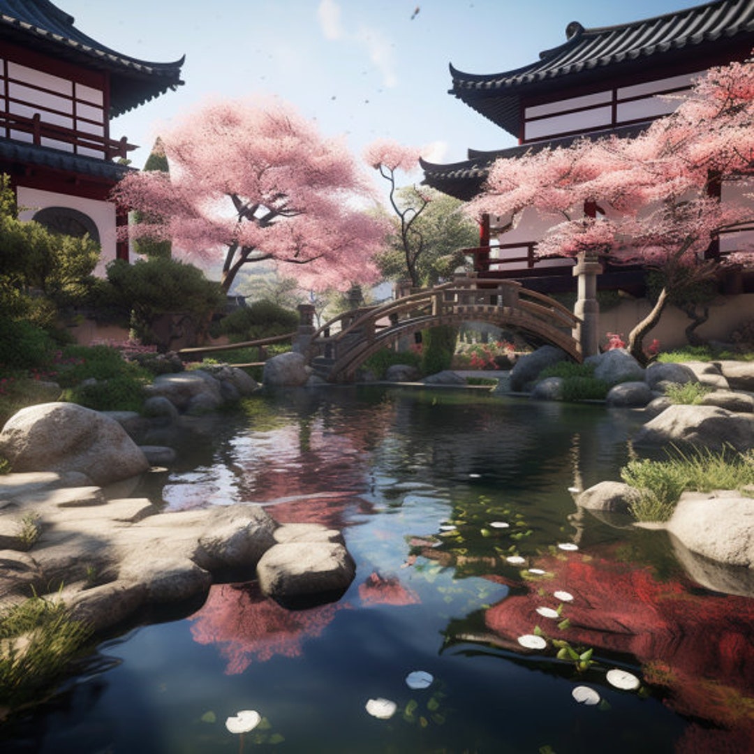Tranquil Zen Garden | Zoom Virtual Backgrounds | Backdrop | Office ...