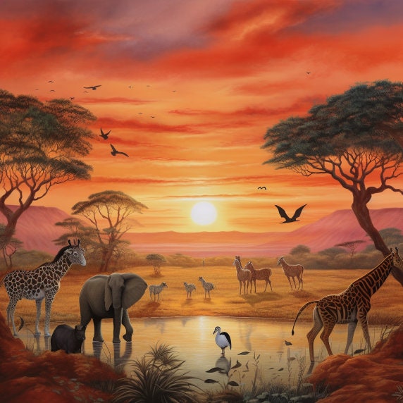 African Plains | Zoom Virtual Backgrounds | Backdrop | Office ...