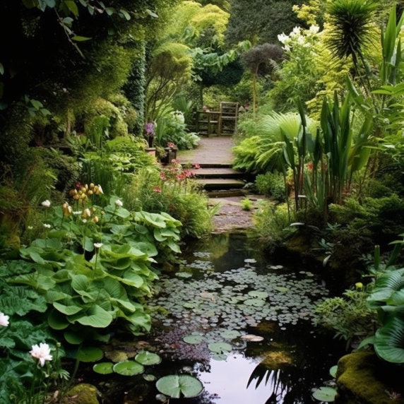 Garden Style | Zoom Virtual Backgrounds | Backdrop | Office Background ...