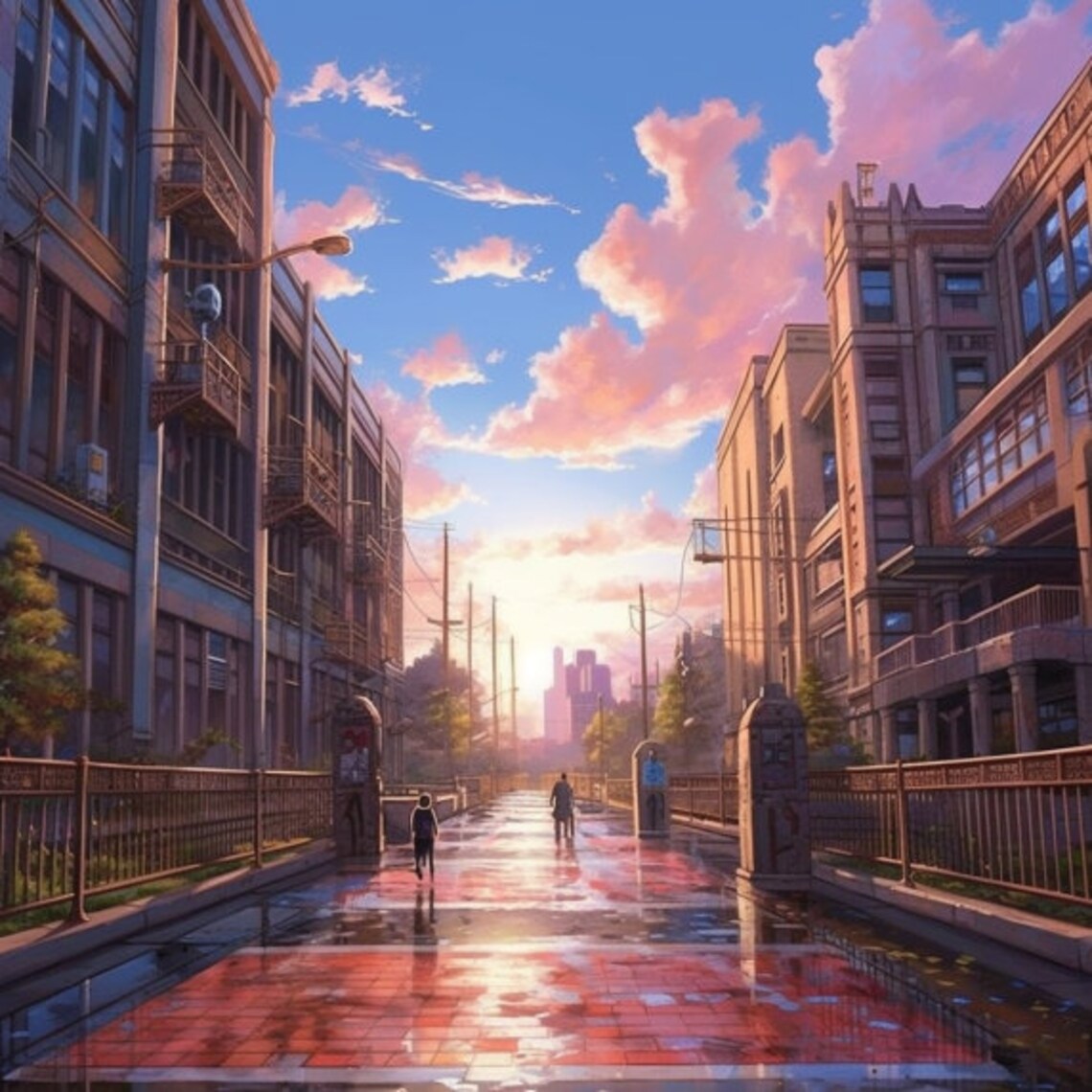 Cityscape School Setting Zoom Virtual Backgrounds Backdrop Office ...