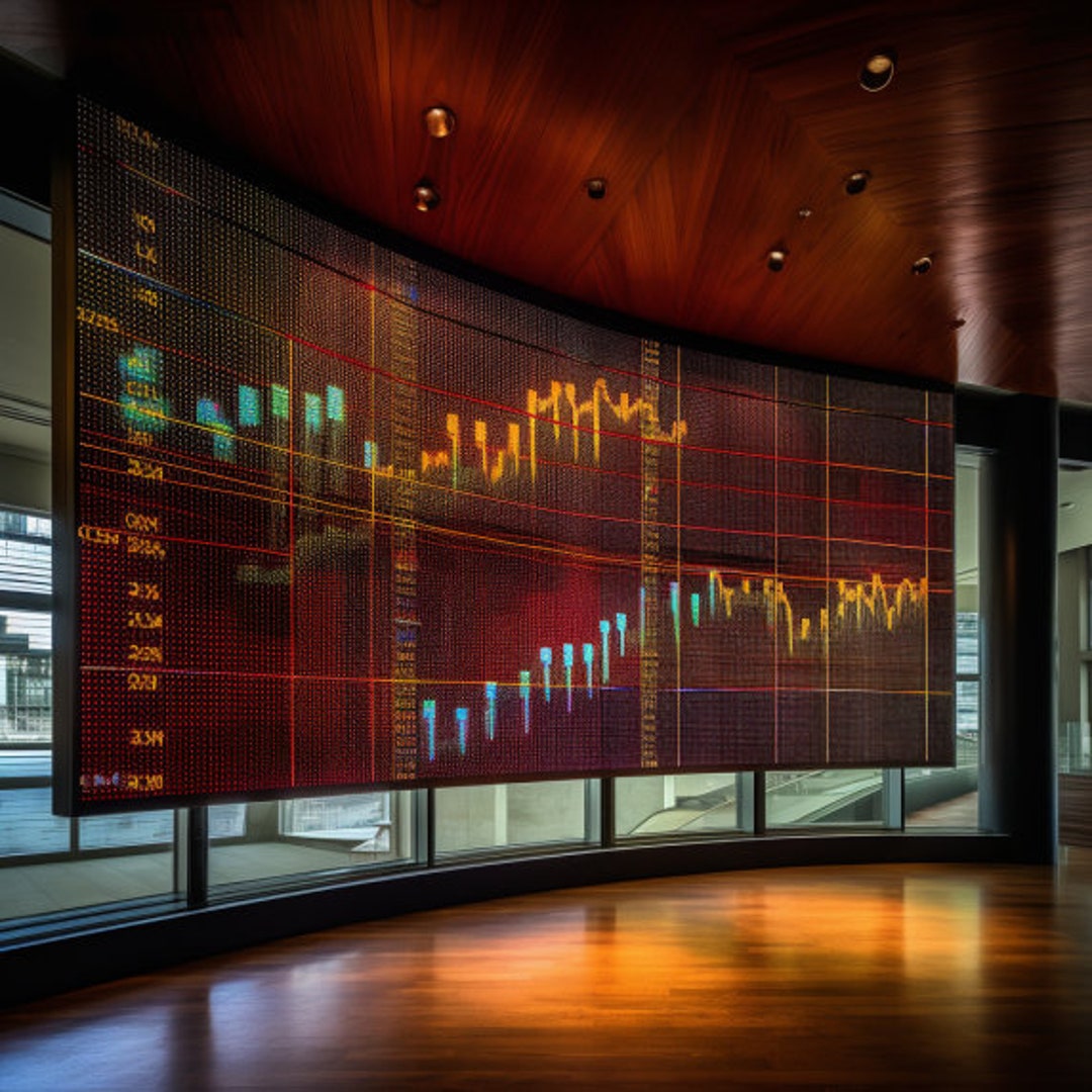 Stock Trader Wall | Zoom Virtual Backgrounds | Backdrop | Office ...